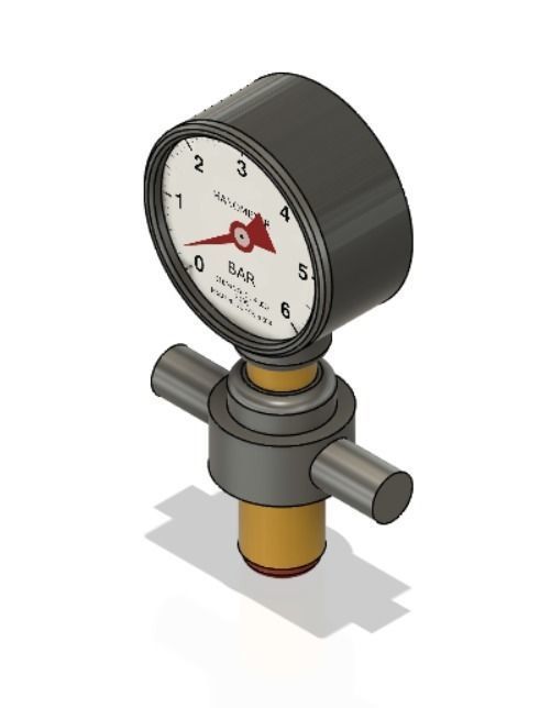 Hydraulic Manometer 3D model | CGTrader