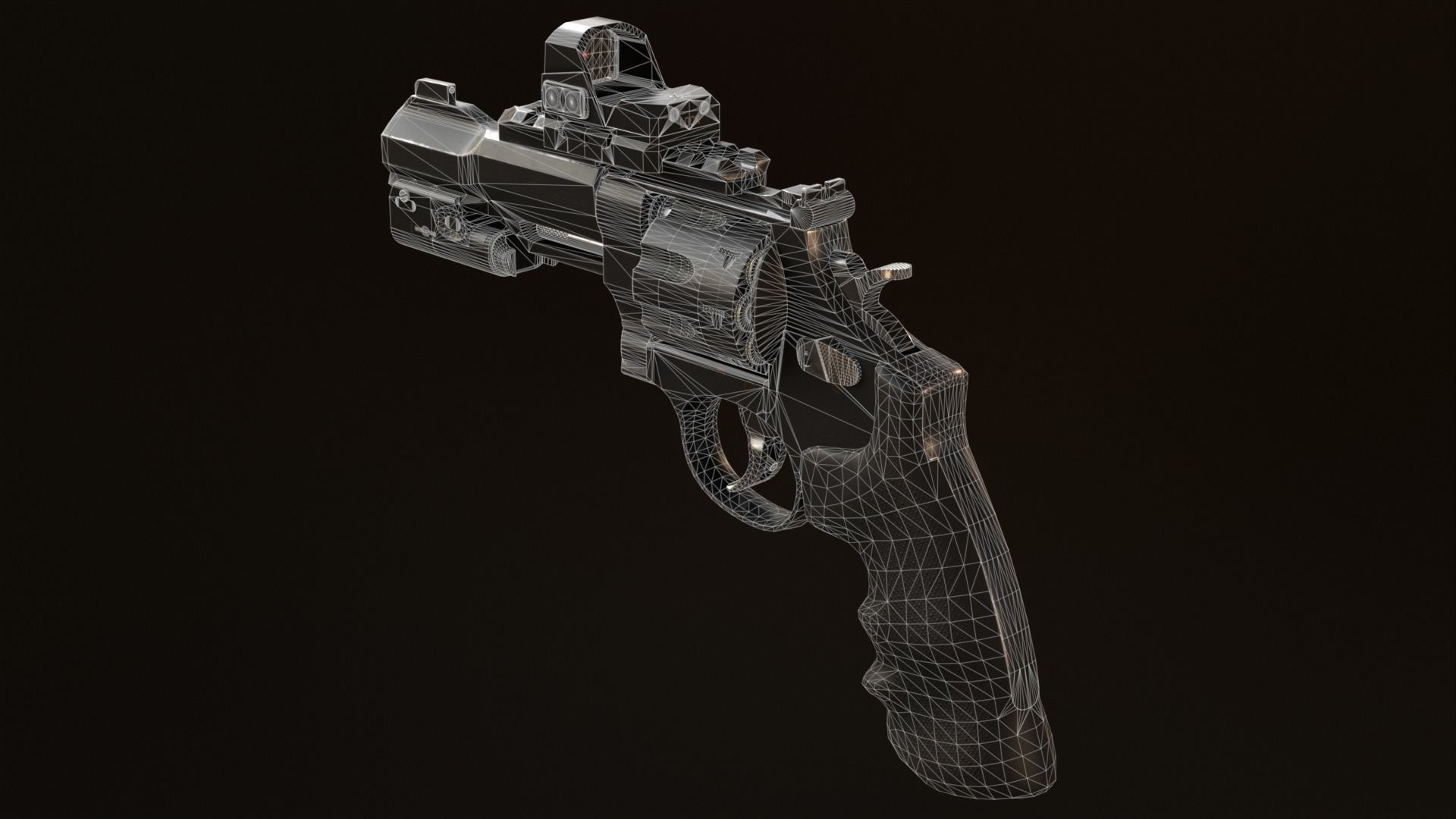 Revolver 357 Magnum 3D model | CGTrader