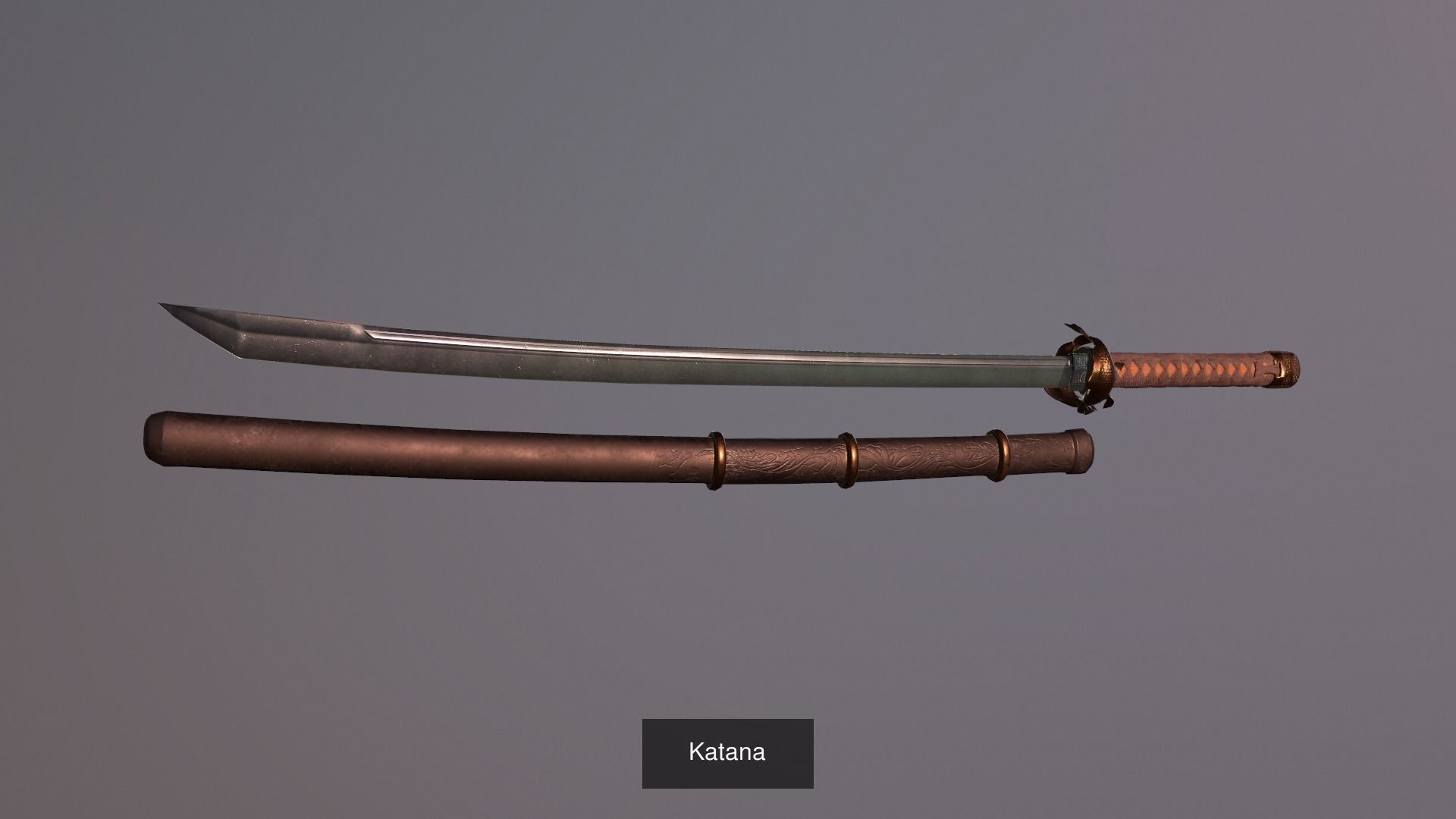 3D Model Collection Japanese weapons pack VR / AR / low-poly | CGTrader