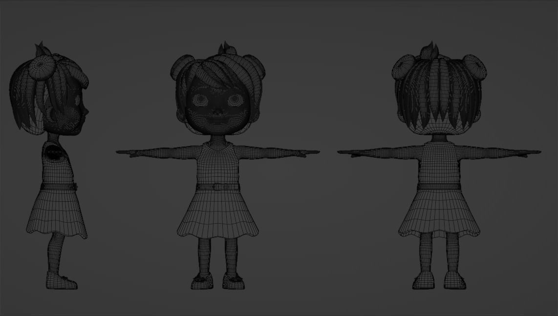 3D model COCOMELON CARTOON GIRL CHARACTER VR / AR / low-poly | CGTrader