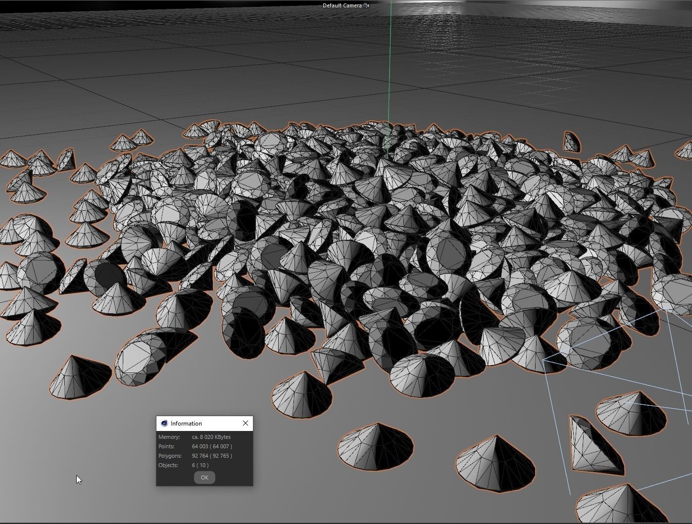 diamond debris 3D model | CGTrader