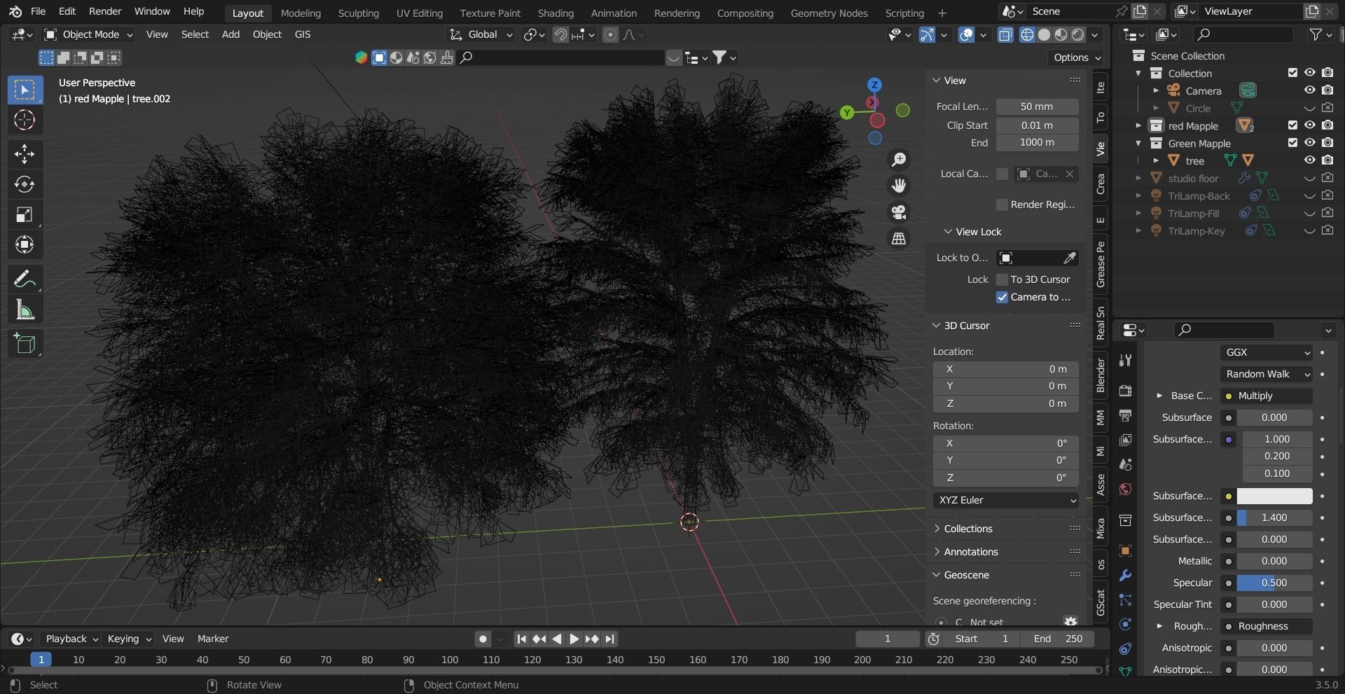3D model Maple Tree Pack - Realistic Tree 3d Model VR / AR / low-poly ...