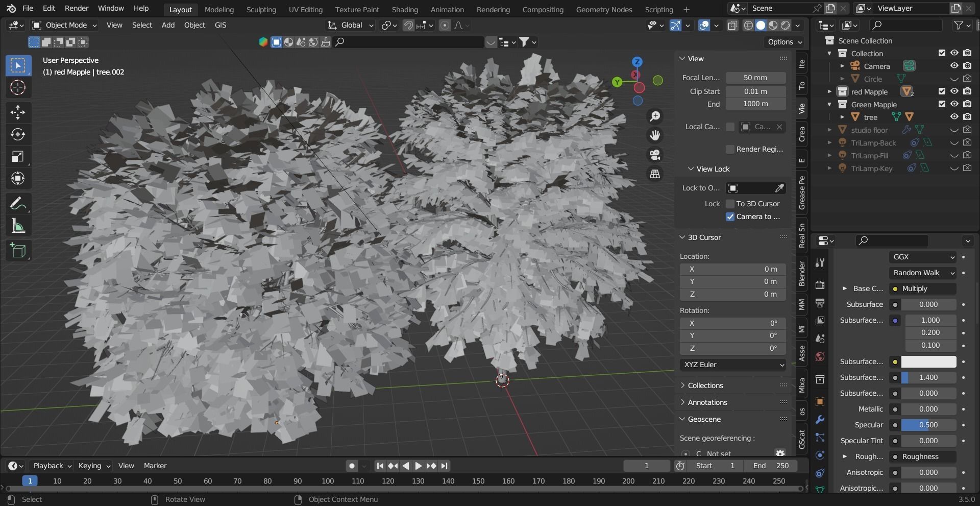 3D model Maple Tree Pack - Realistic Tree 3d Model VR / AR / low-poly ...