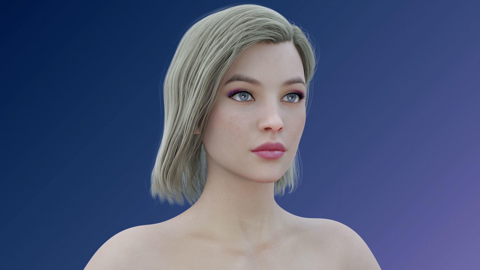 3D model Sophie Cookson with Rock Party Fashion Style Outfit - Rigged ...