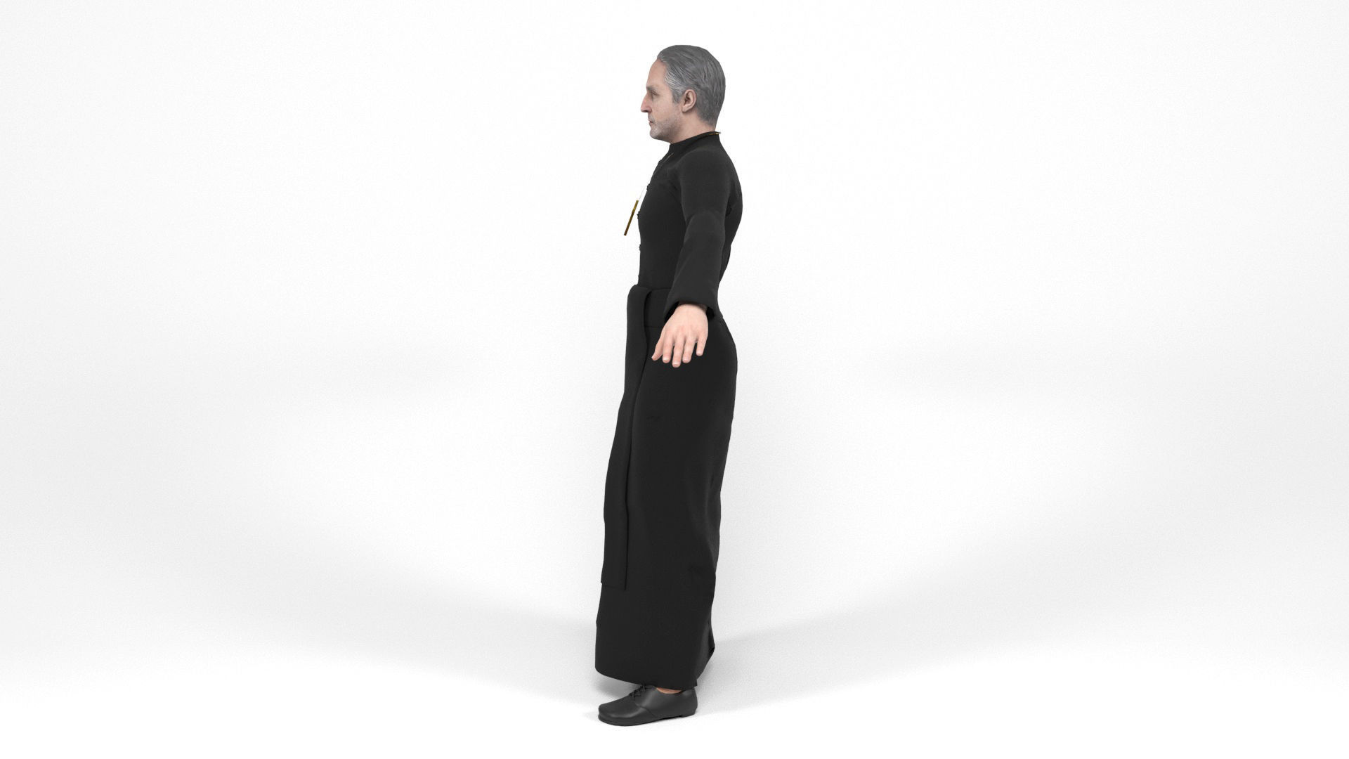 3D model Priest VR / AR / low-poly rigged animated | CGTrader