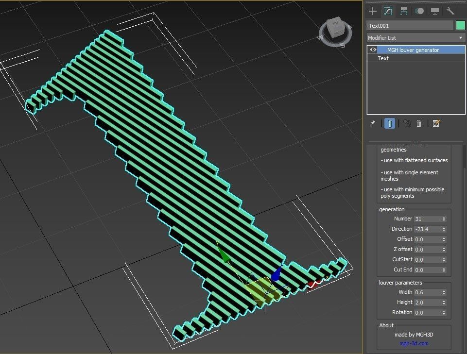 louver generator free 3D model | CGTrader