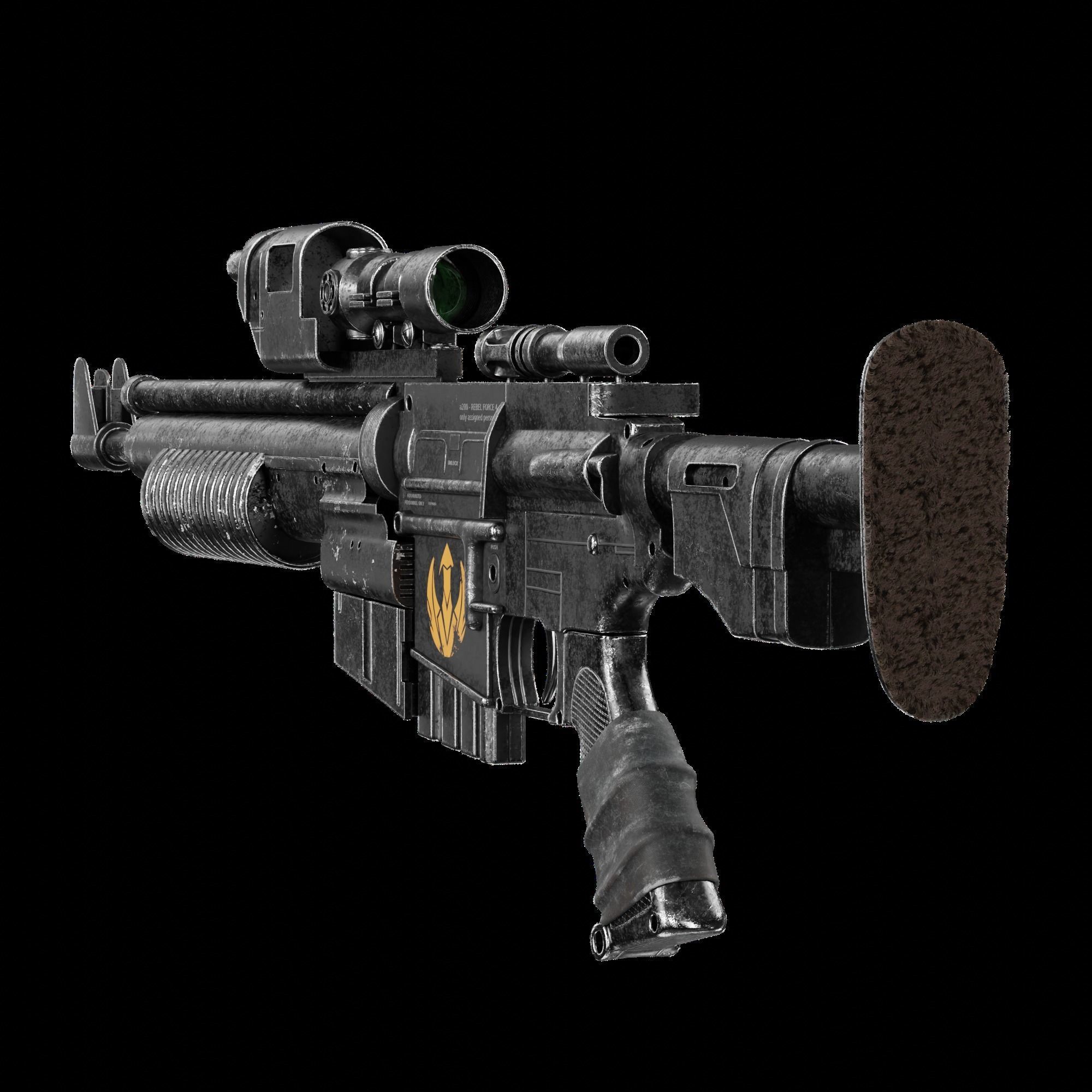 3D model Star wars A280 Rifle VR / AR / low-poly | CGTrader
