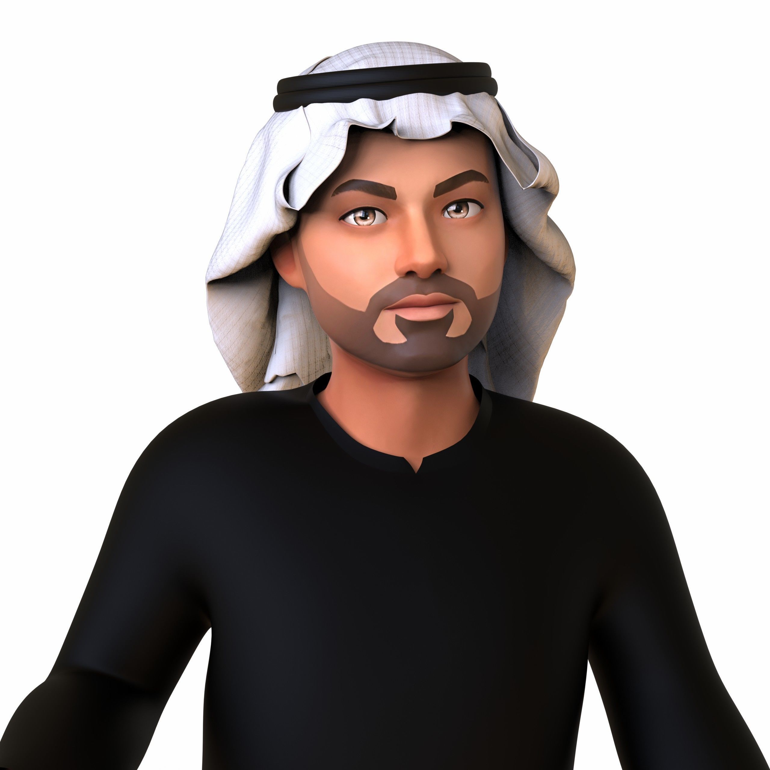 3D model Arabic Character Pack Rigged Animated VR / AR / low-poly ...
