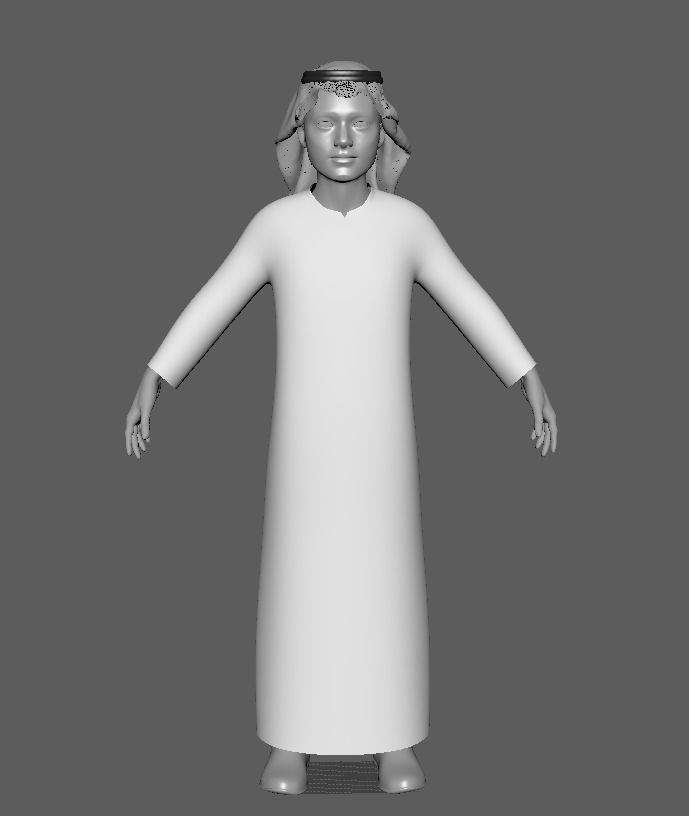3D model Arabic Character Pack Rigged Animated VR / AR / low-poly ...