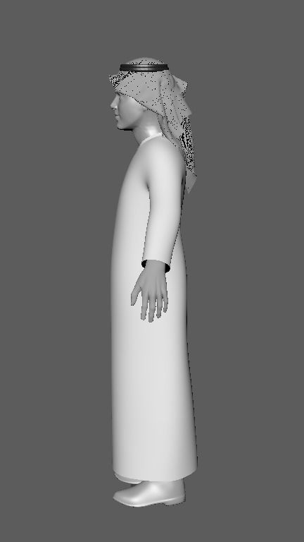 3D model Arabic Character Pack Rigged Animated VR / AR / low-poly ...