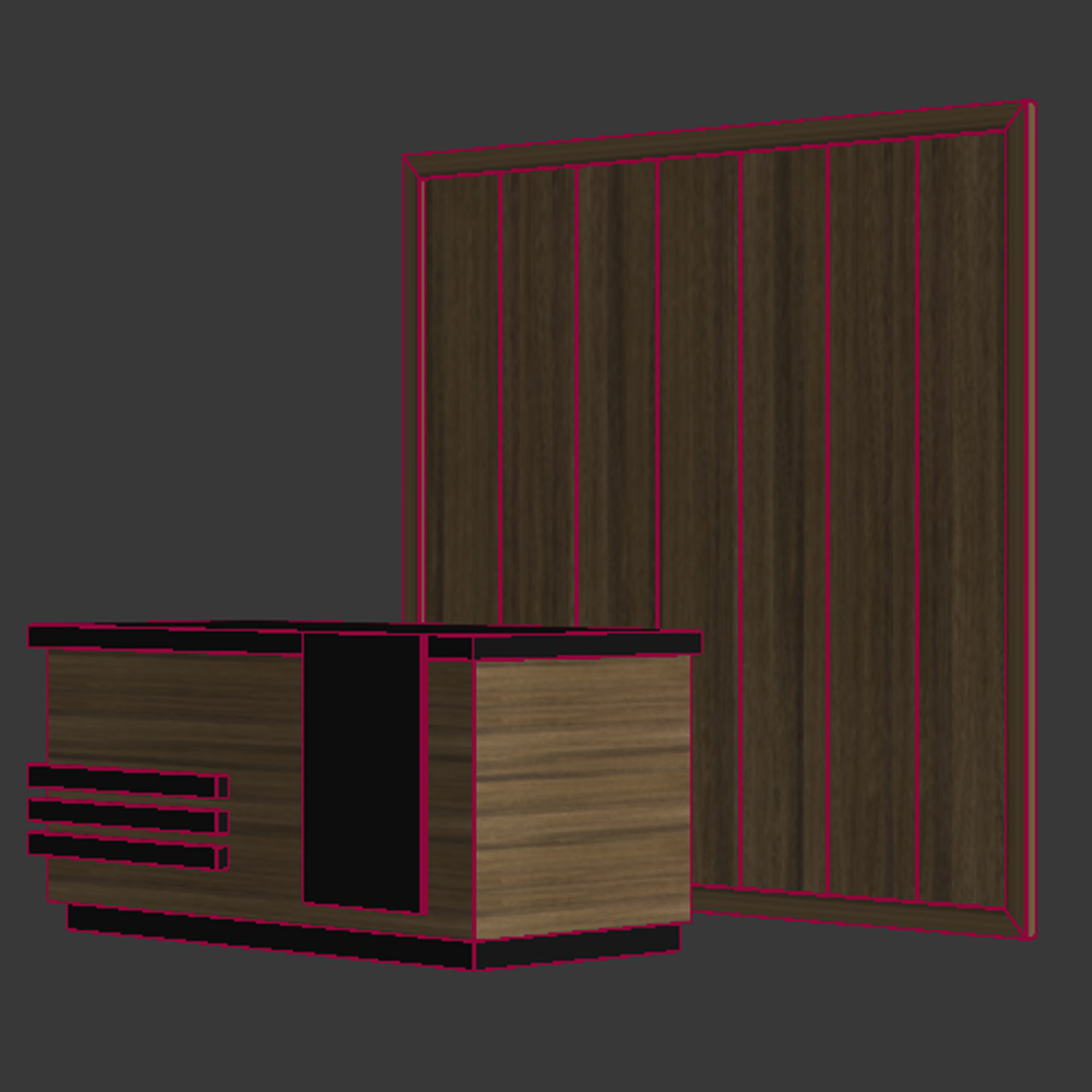 Reception desk 010 3D model | CGTrader