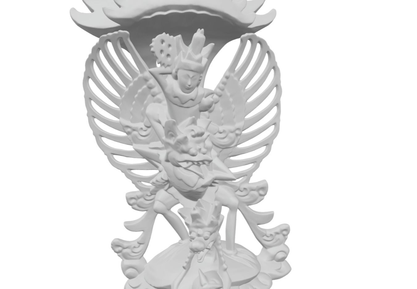 Statue of Garuda and Vishnu 3D model 3D printable | CGTrader
