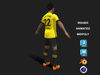 3D Rigged Jude Bellingham Borussia Dortmund 2023 3D model animated ...