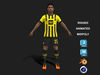 3D Rigged Jude Bellingham Borussia Dortmund 2023 3D model animated ...