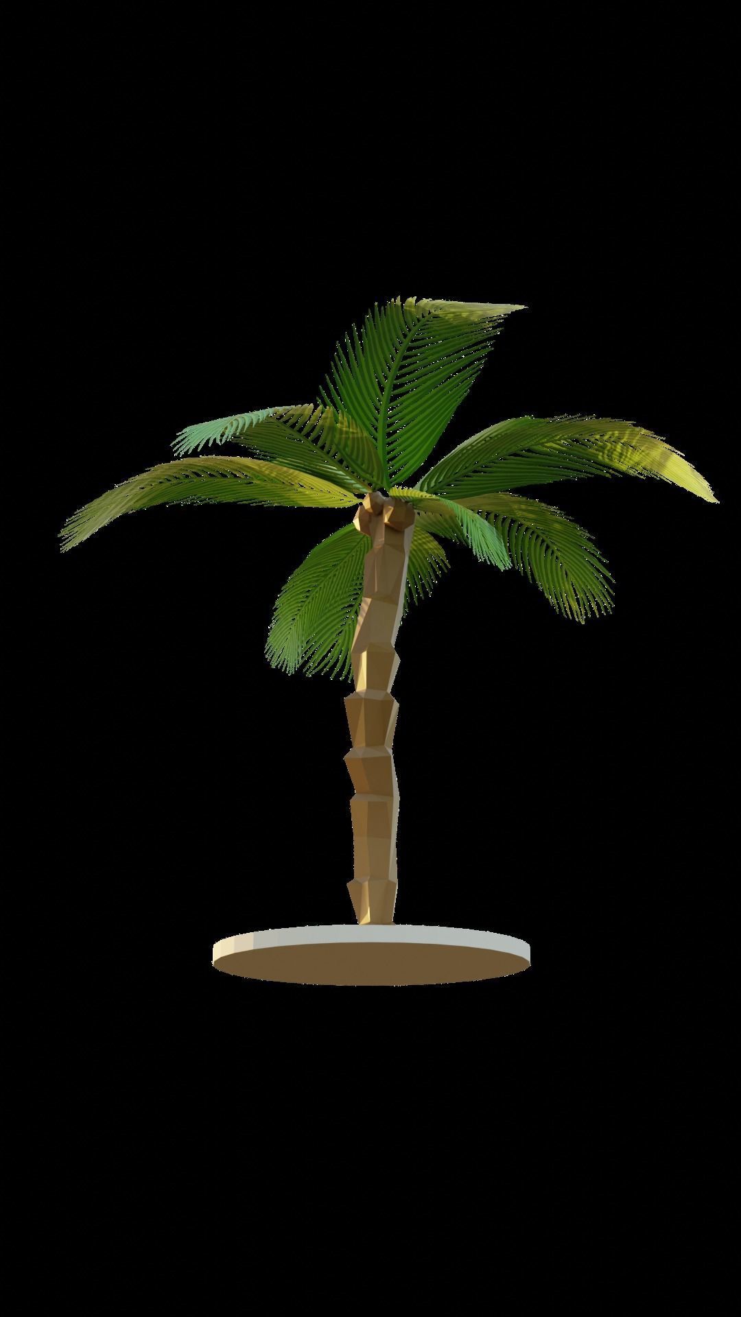 3D model Low poly Palm tree VR / AR / low-poly | CGTrader