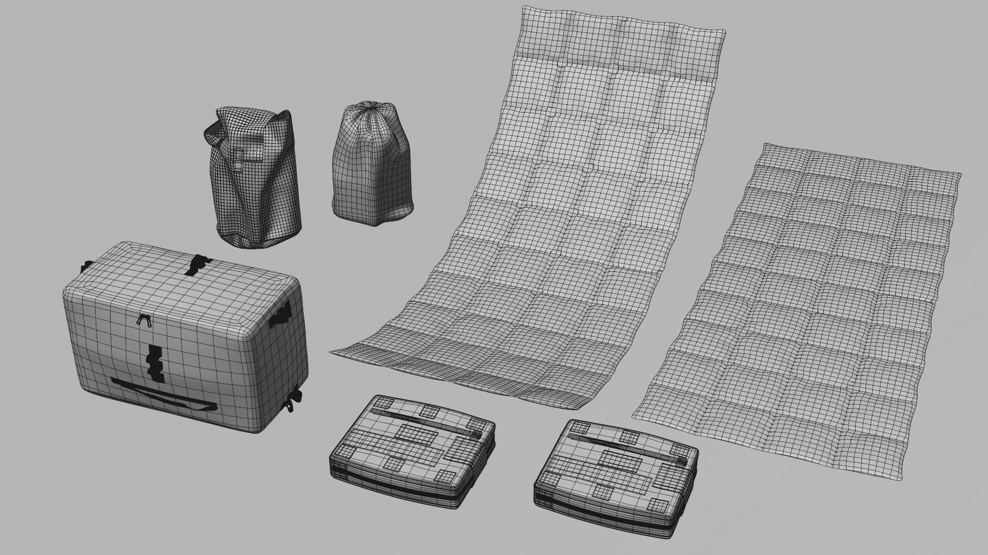 Space Station Interior Basics for Unreal Engine and Cinema 4D 3D model ...