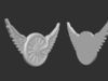 Wheel And Wings 3D model 3D printable | CGTrader