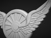 Wheel And Wings 3D model 3D printable | CGTrader