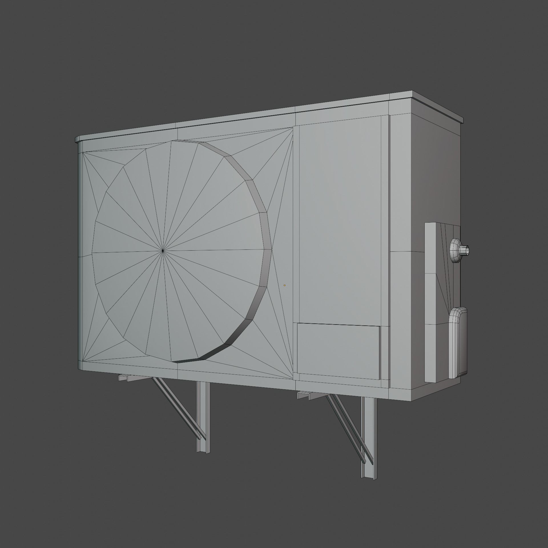 3D model AC Rusty - Low Poly Game-Ready VR / AR / low-poly | CGTrader