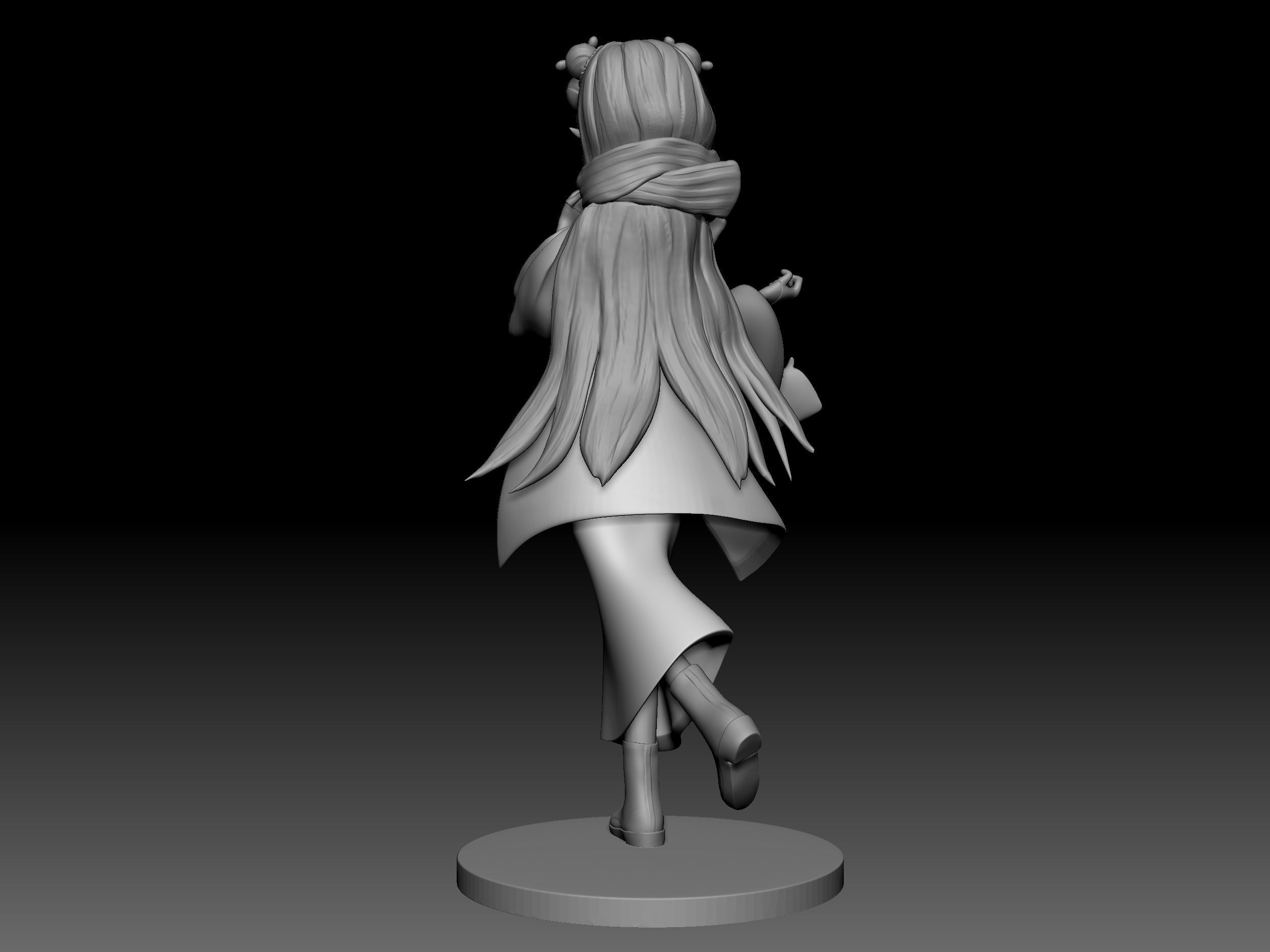 Ninomae Inanis - Kimono outfit 3D model 3D printable | CGTrader