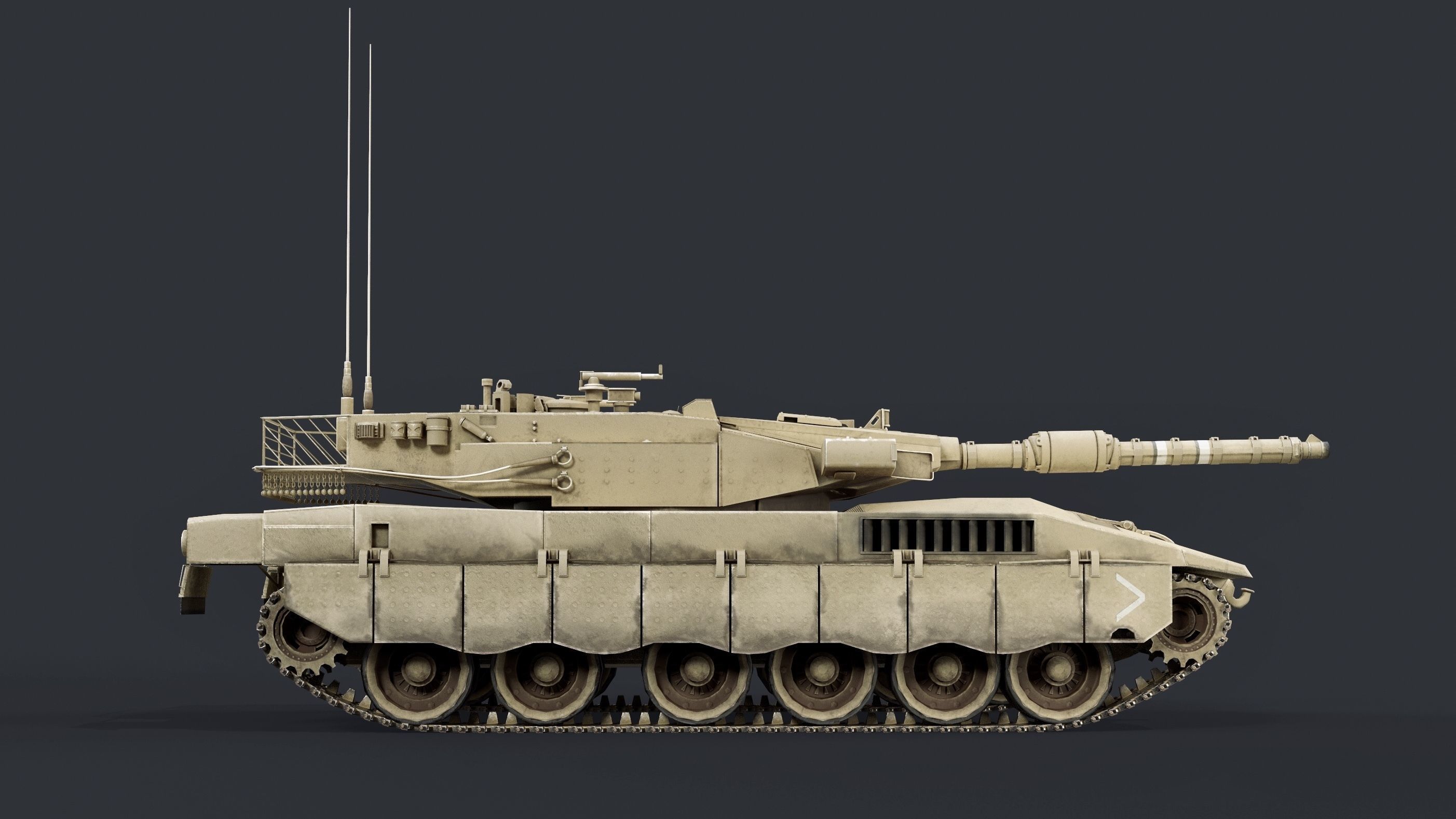 3D model Merkava MK3 VR / AR / low-poly | CGTrader