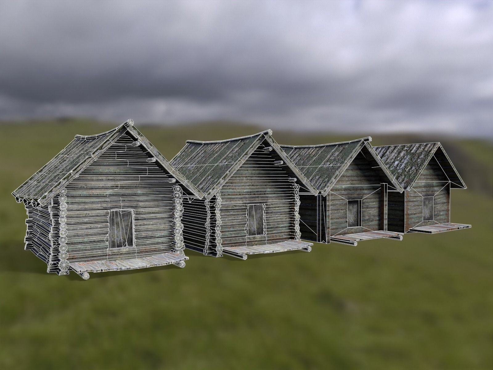 3D model Ancient slavic house VR / AR / low-poly | CGTrader