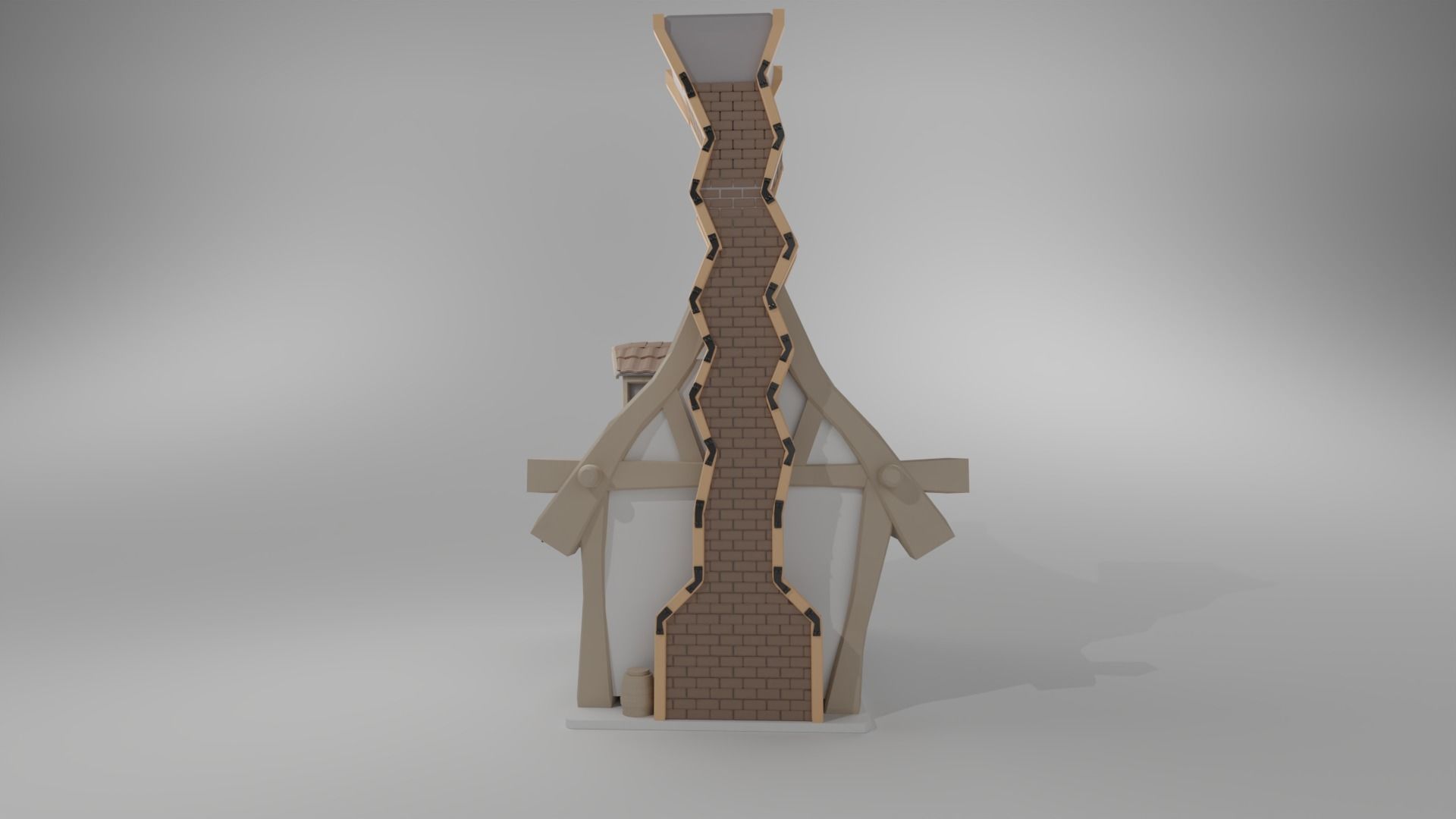 Simple Printable Cottage 3D model 3D printable | CGTrader