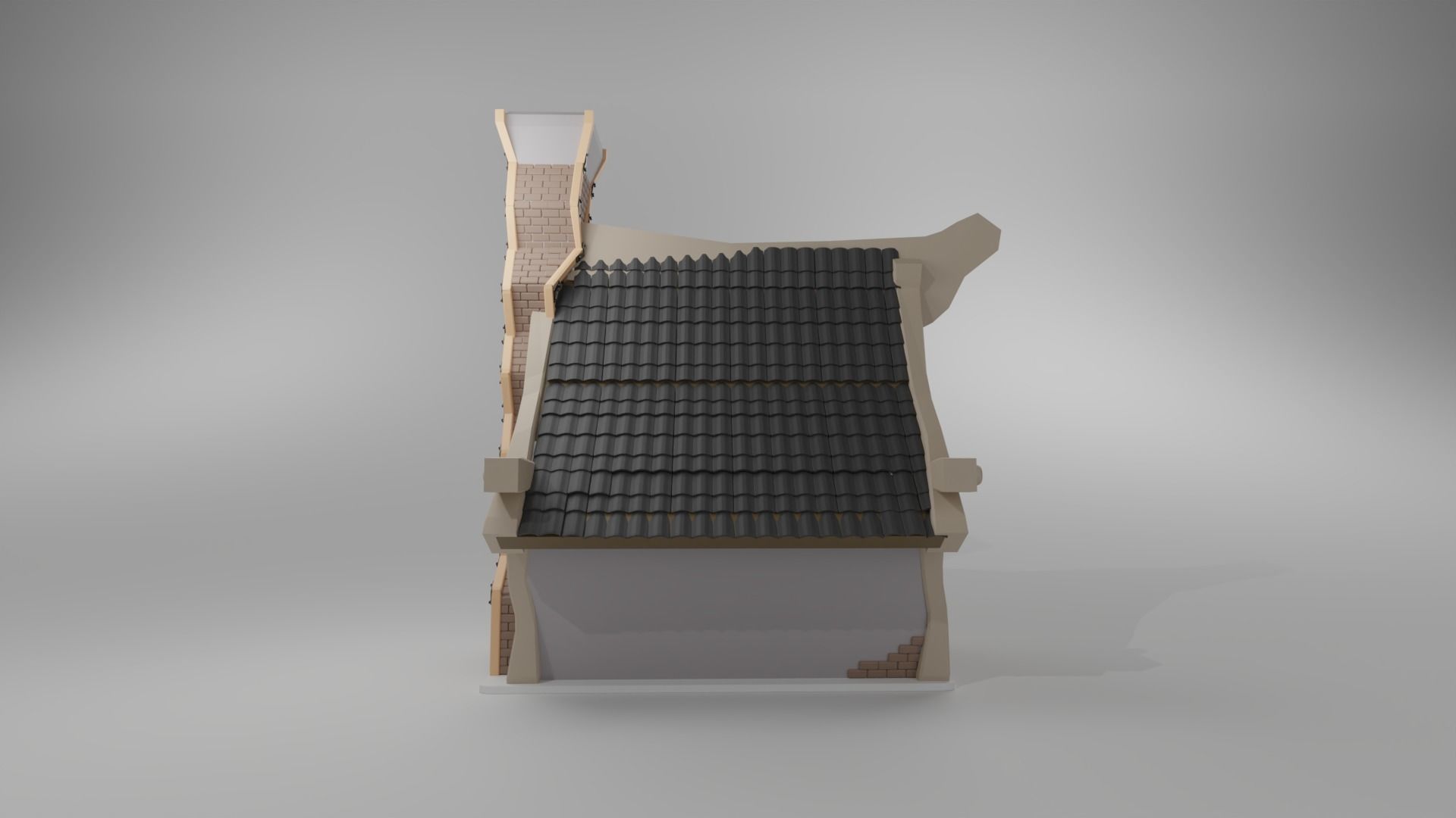 Simple Printable Cottage 3D model 3D printable | CGTrader