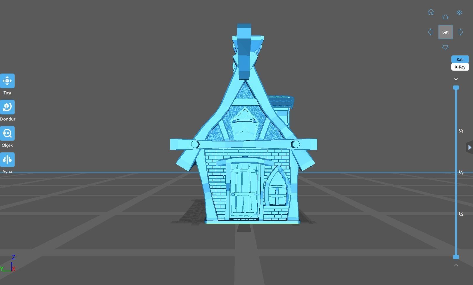 Simple Printable Cottage 3D model 3D printable | CGTrader