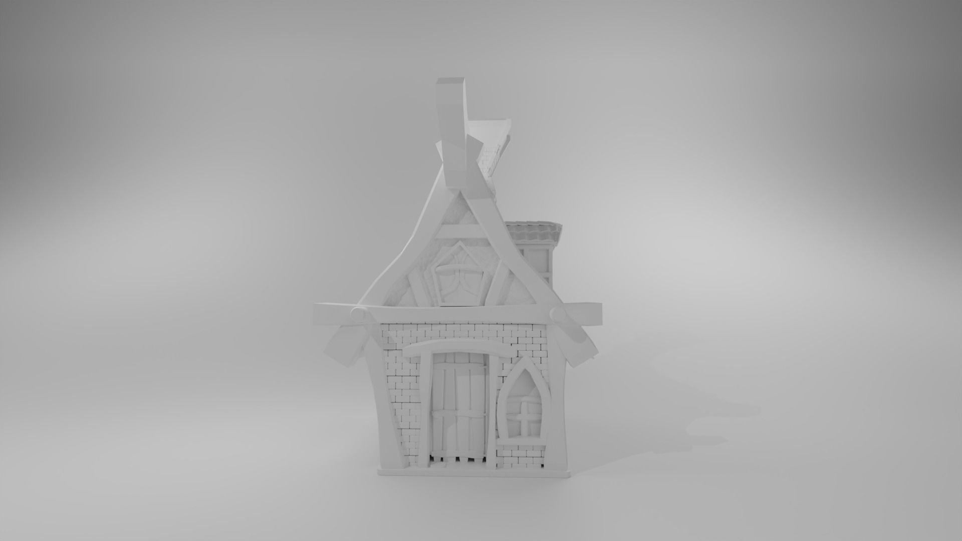 Simple Printable Cottage 3D model 3D printable | CGTrader