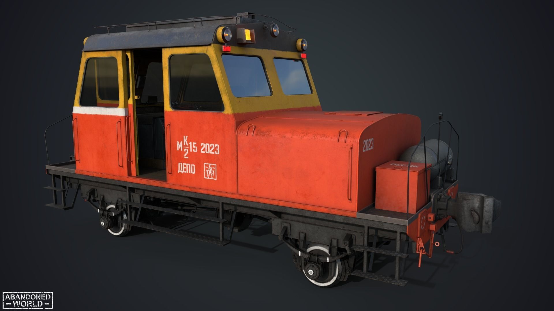 3D model Soviet Railroad Trolley MK2-15 VR / AR / low-poly | CGTrader
