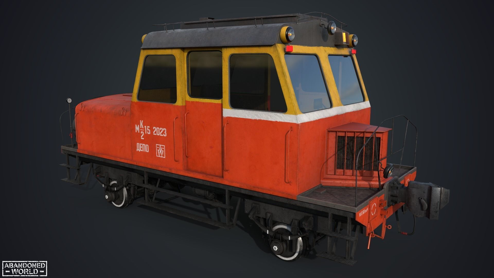 3D model Soviet Railroad Trolley MK2-15 VR / AR / low-poly | CGTrader