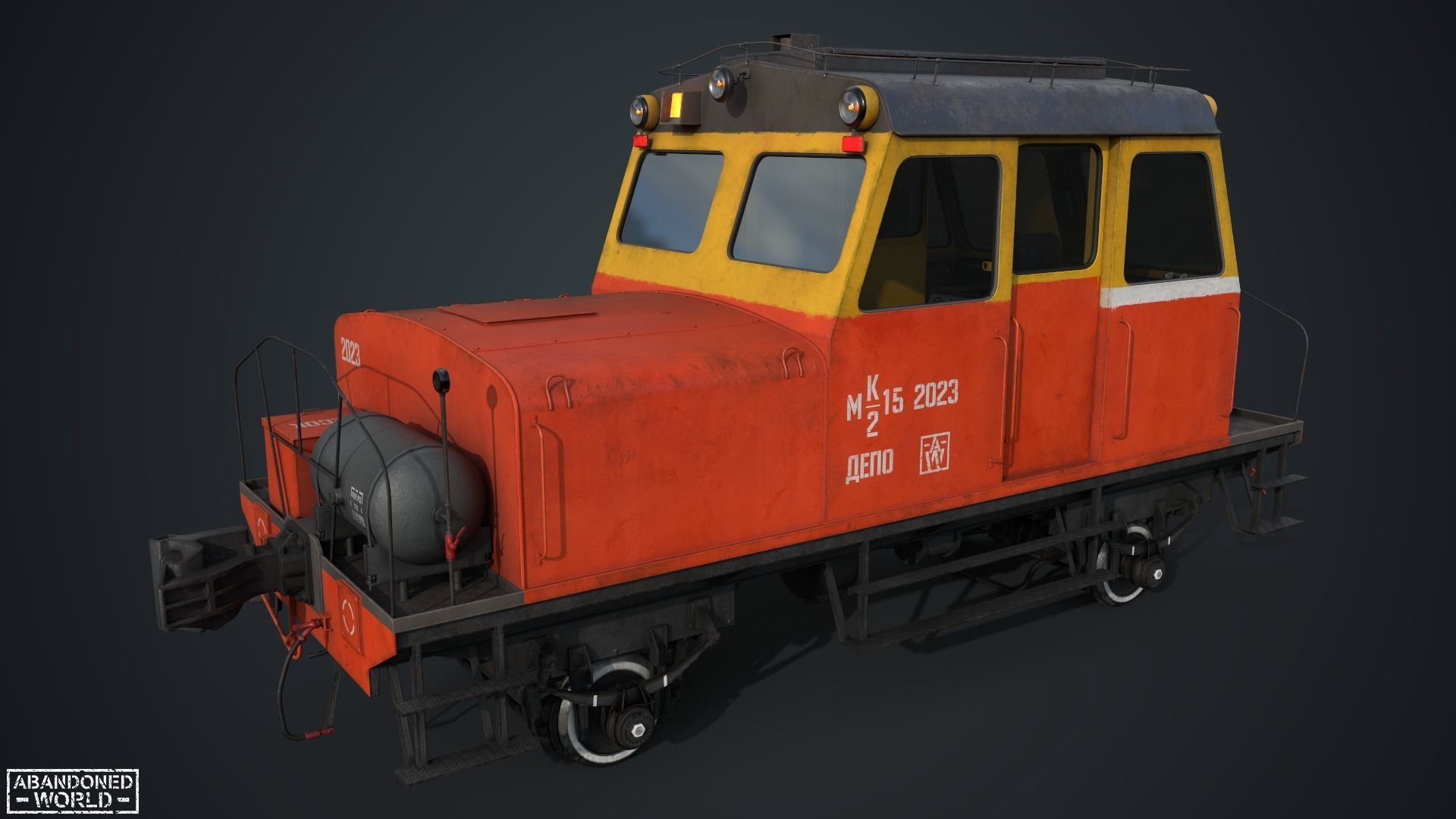 3D model Soviet Railroad Trolley MK2-15 VR / AR / low-poly | CGTrader