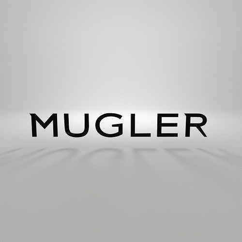 3D model Mugler Logo VR / AR / low-poly | CGTrader