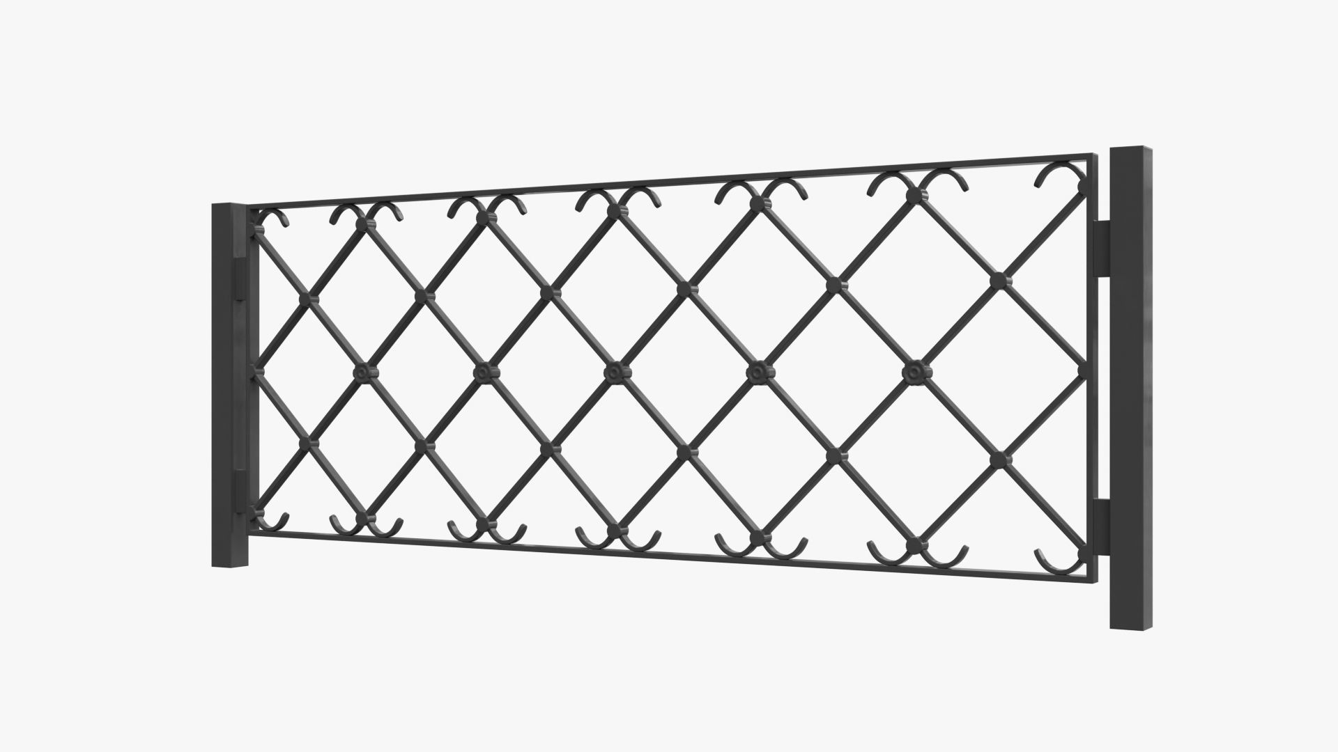 windows railing 3D model | CGTrader