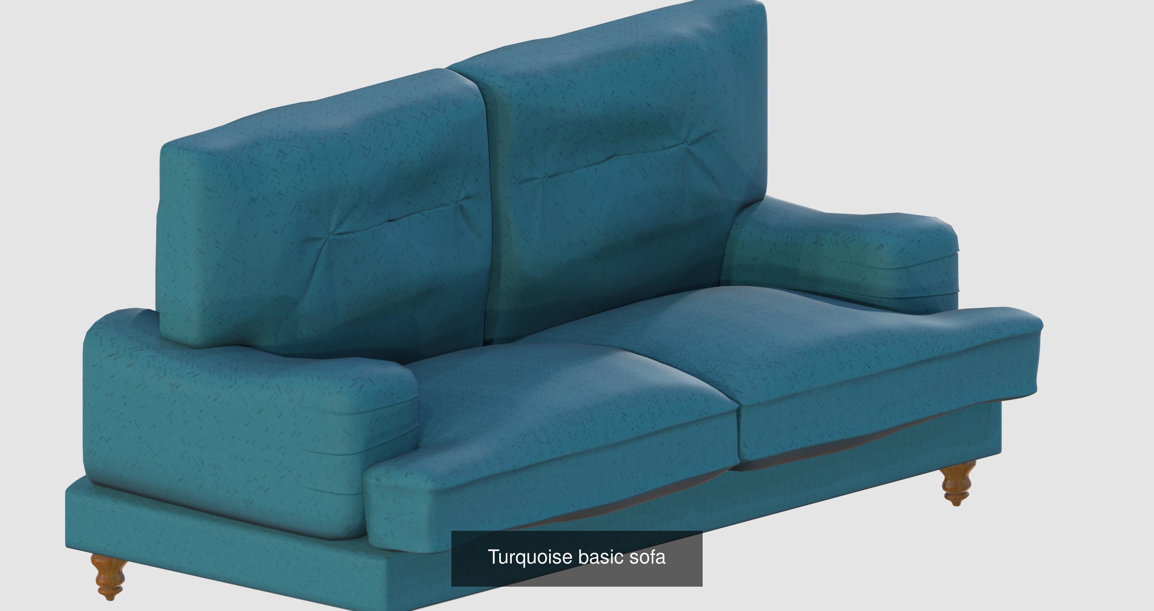 3D Model Collection 30 living room furniture sofa modeling VR / AR ...