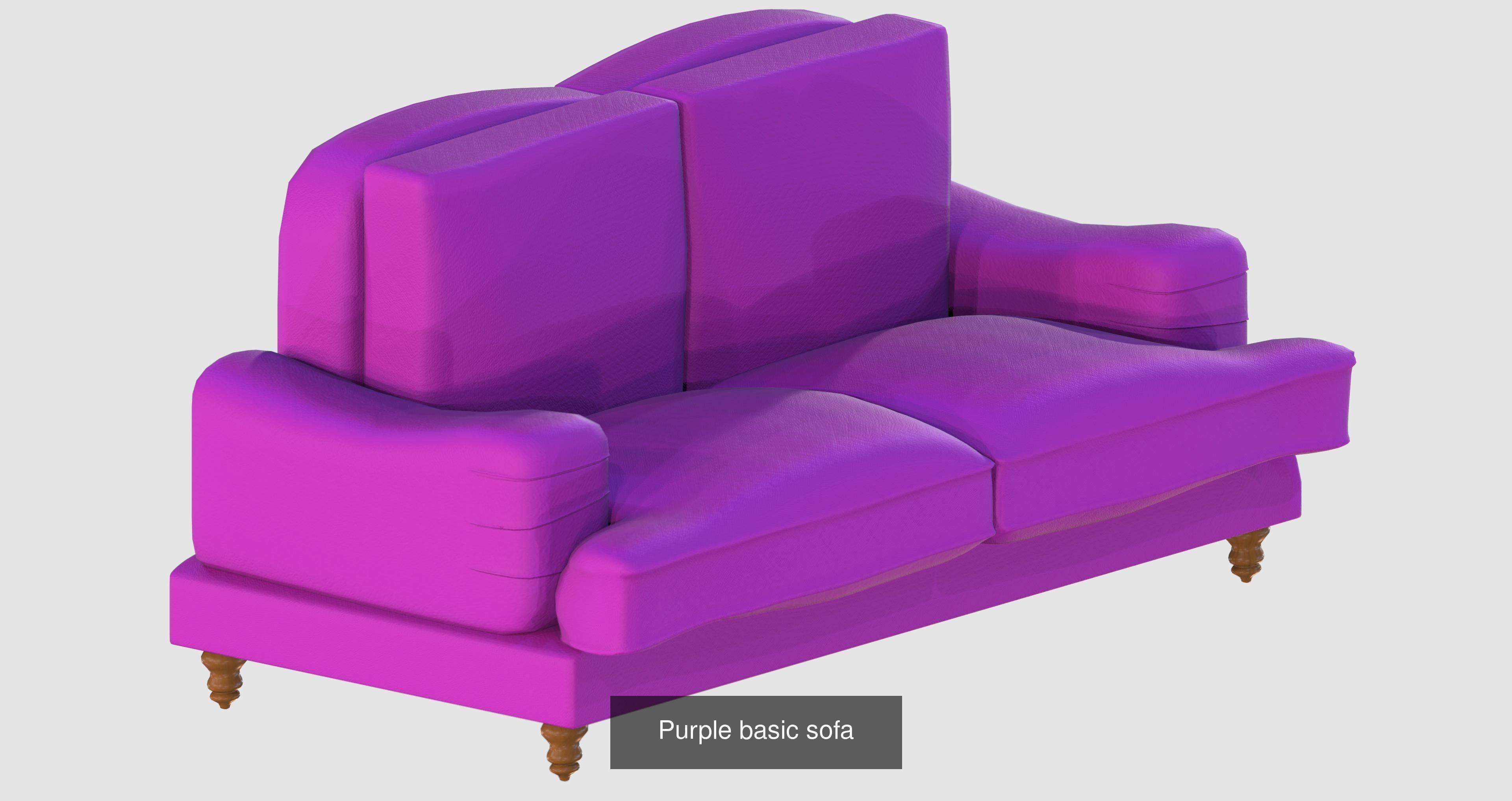 3D Model Collection 30 living room furniture sofa modeling VR / AR ...