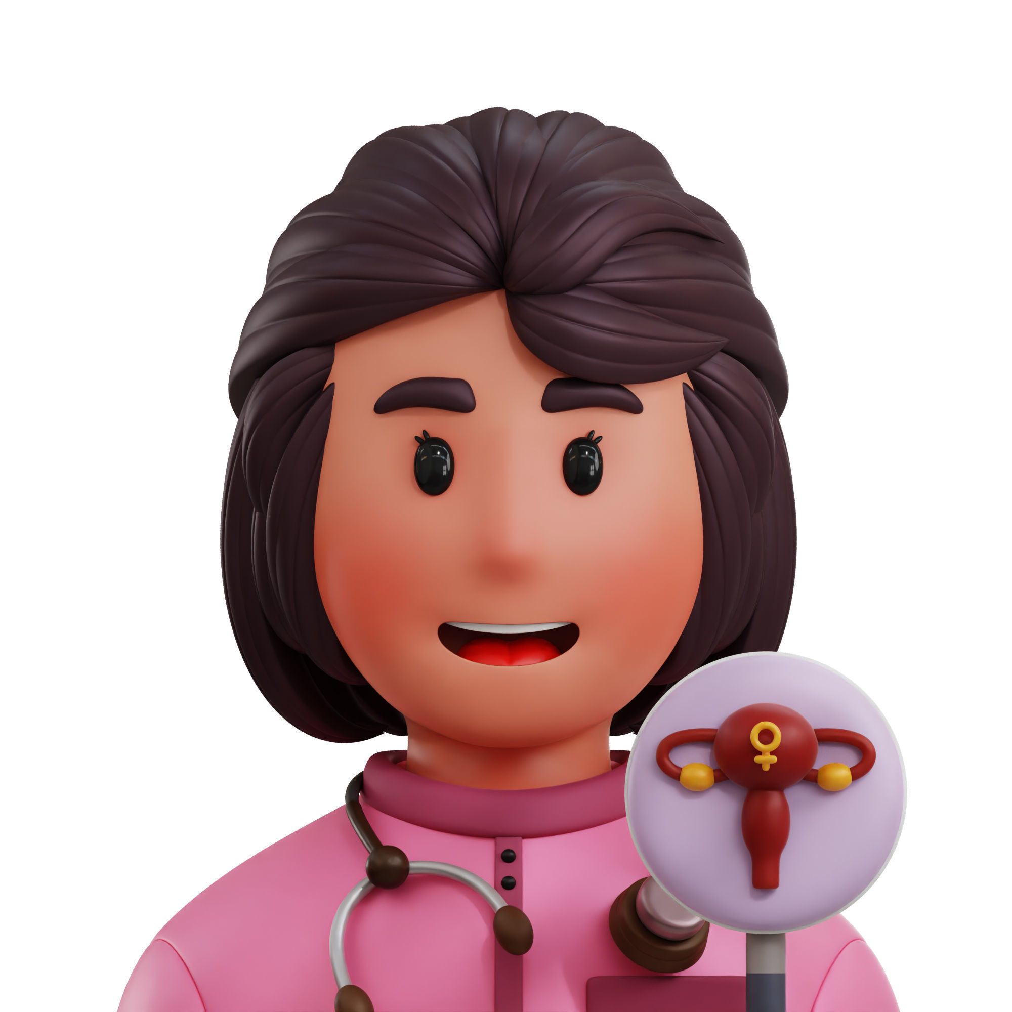3D model Gynecologist Avatar 3D Icon VR / AR / low-poly | CGTrader