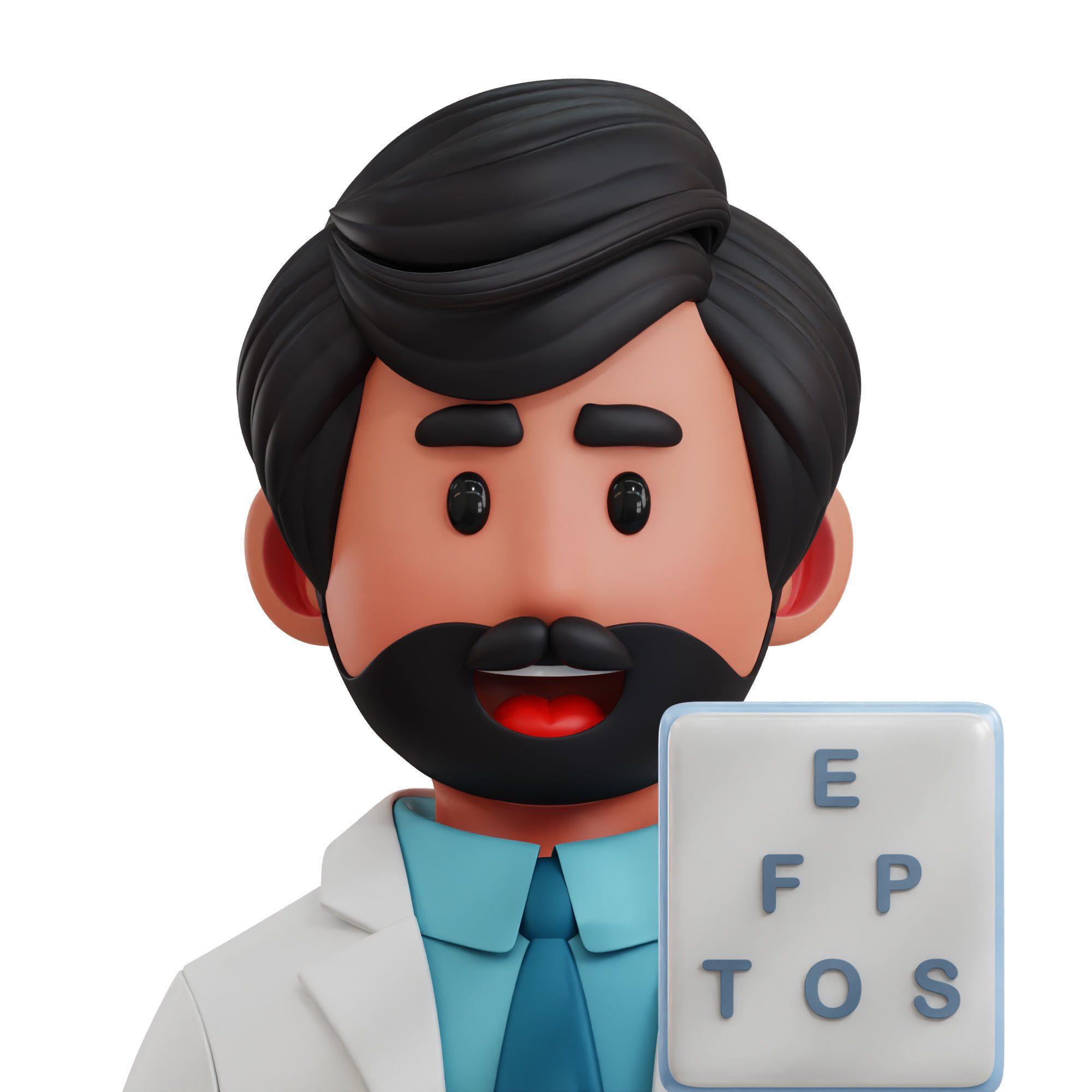 3D model Optometrist Avatar 3D Icon VR / AR / low-poly | CGTrader