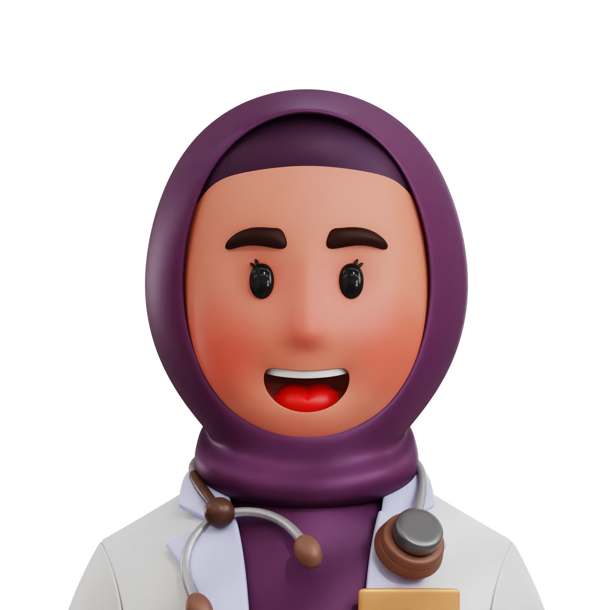 3D model Female Doctor Avatar 3D Icon VR / AR / low-poly | CGTrader