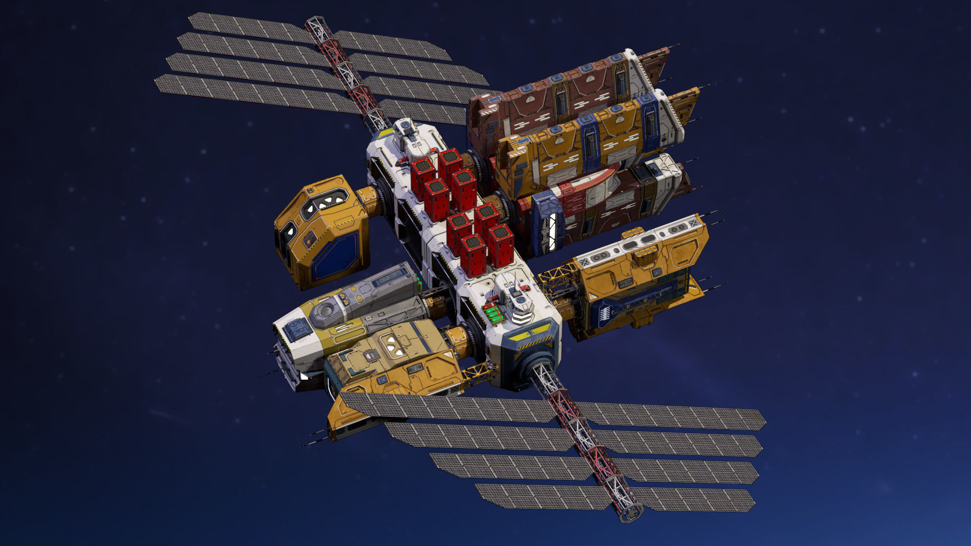 Modular Space Station 3D model | CGTrader