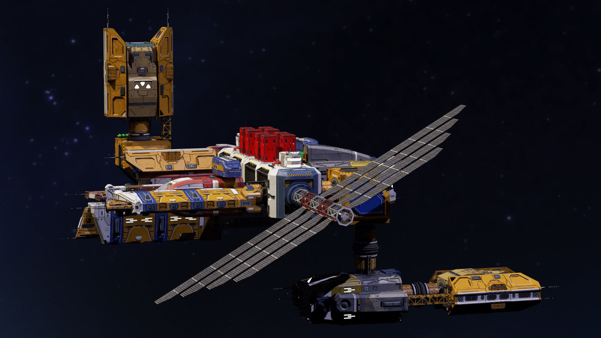 Modular Space Station 3D model | CGTrader