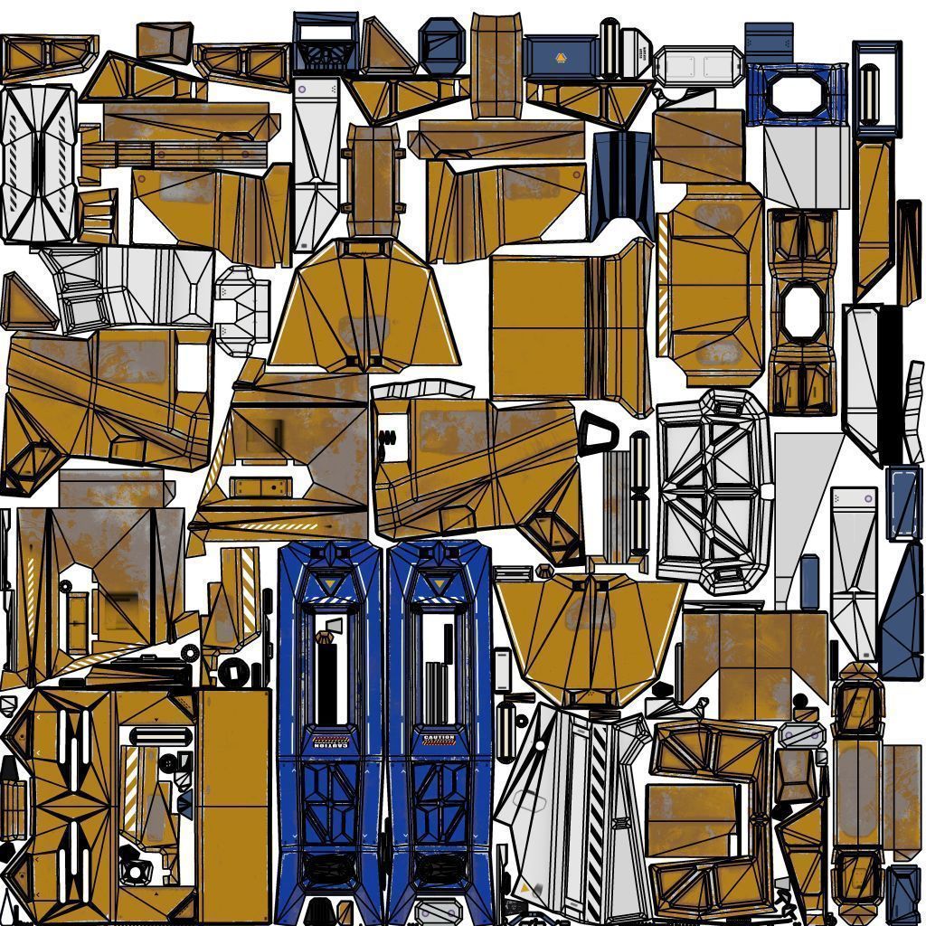 Modular Space Station 3D model | CGTrader