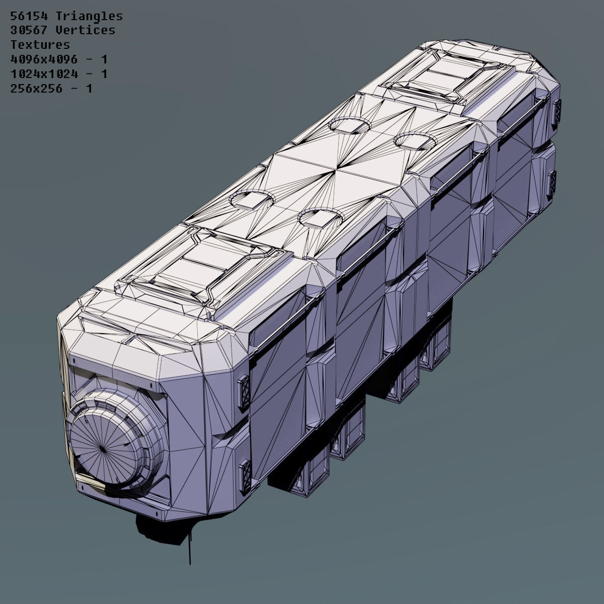 Modular Space Station 3D model | CGTrader