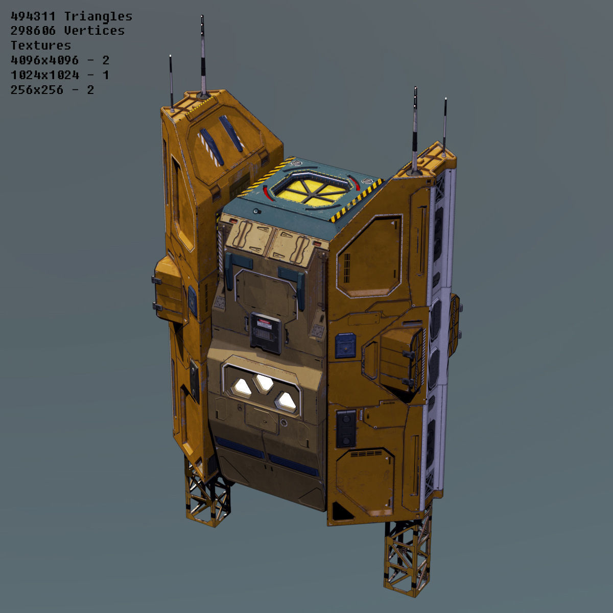 Modular Space Station 3D model | CGTrader