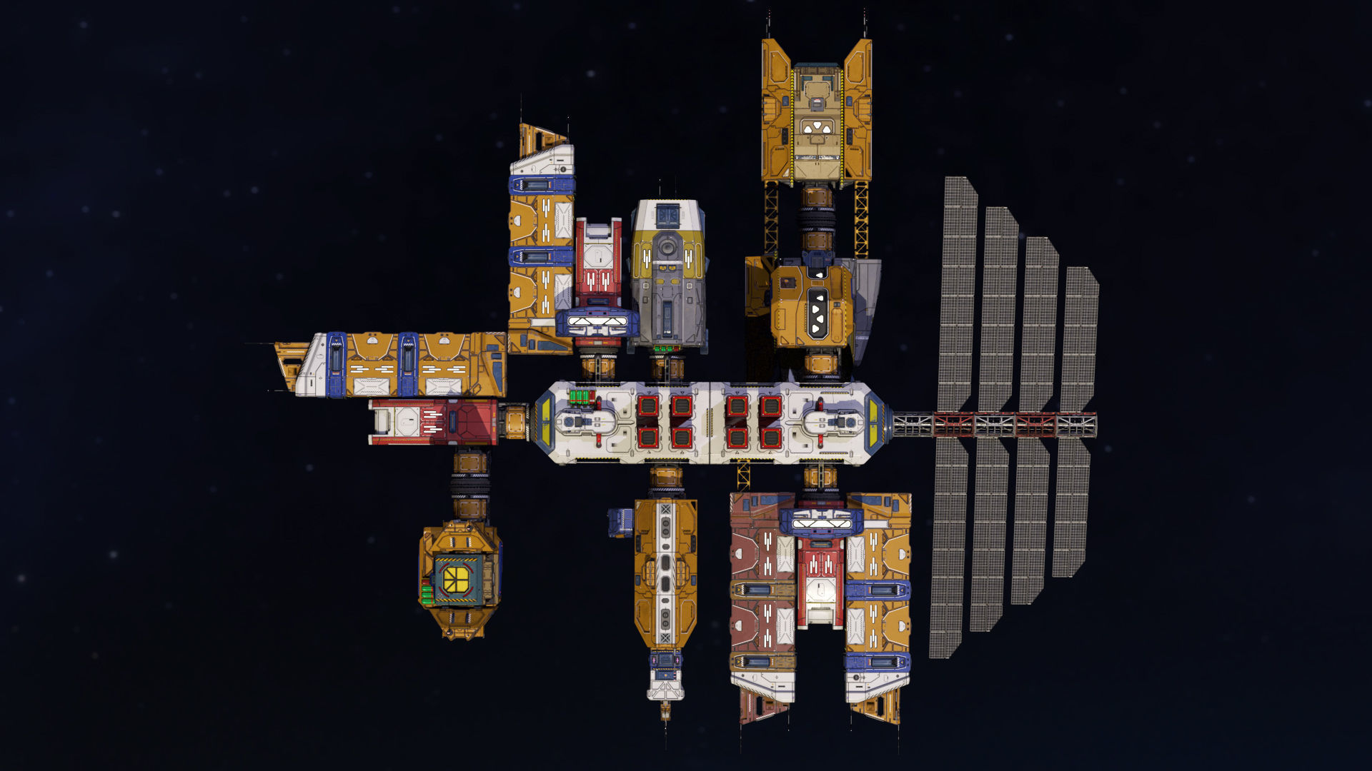 Modular Space Station 3D model | CGTrader