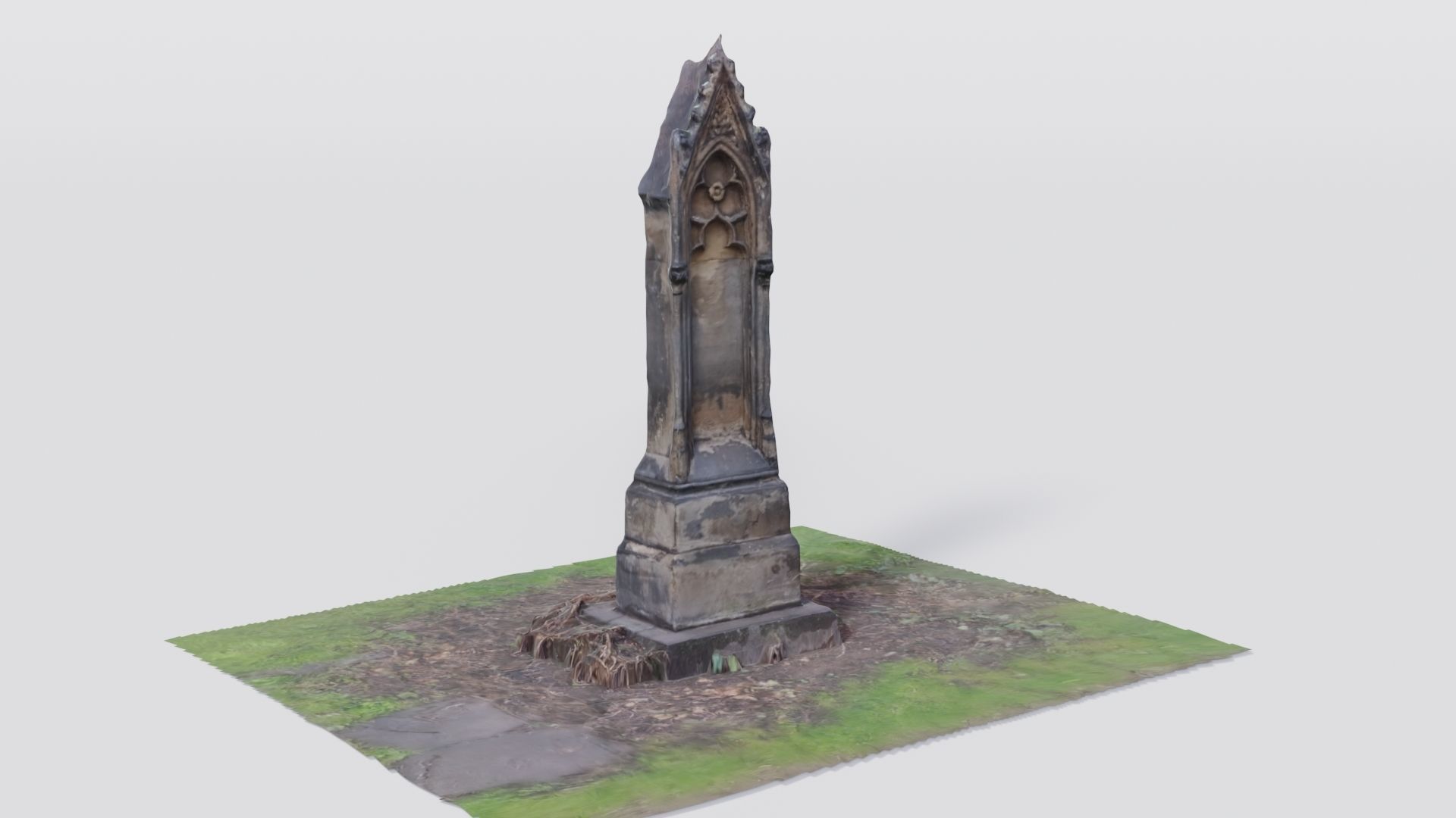 Old gravestone and ground 3D model | CGTrader