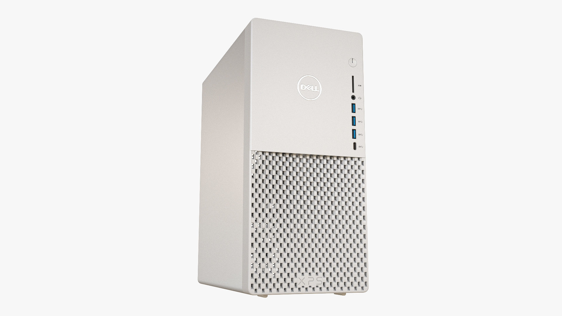 Dell XPS 8940 Desktop White 3D model | CGTrader