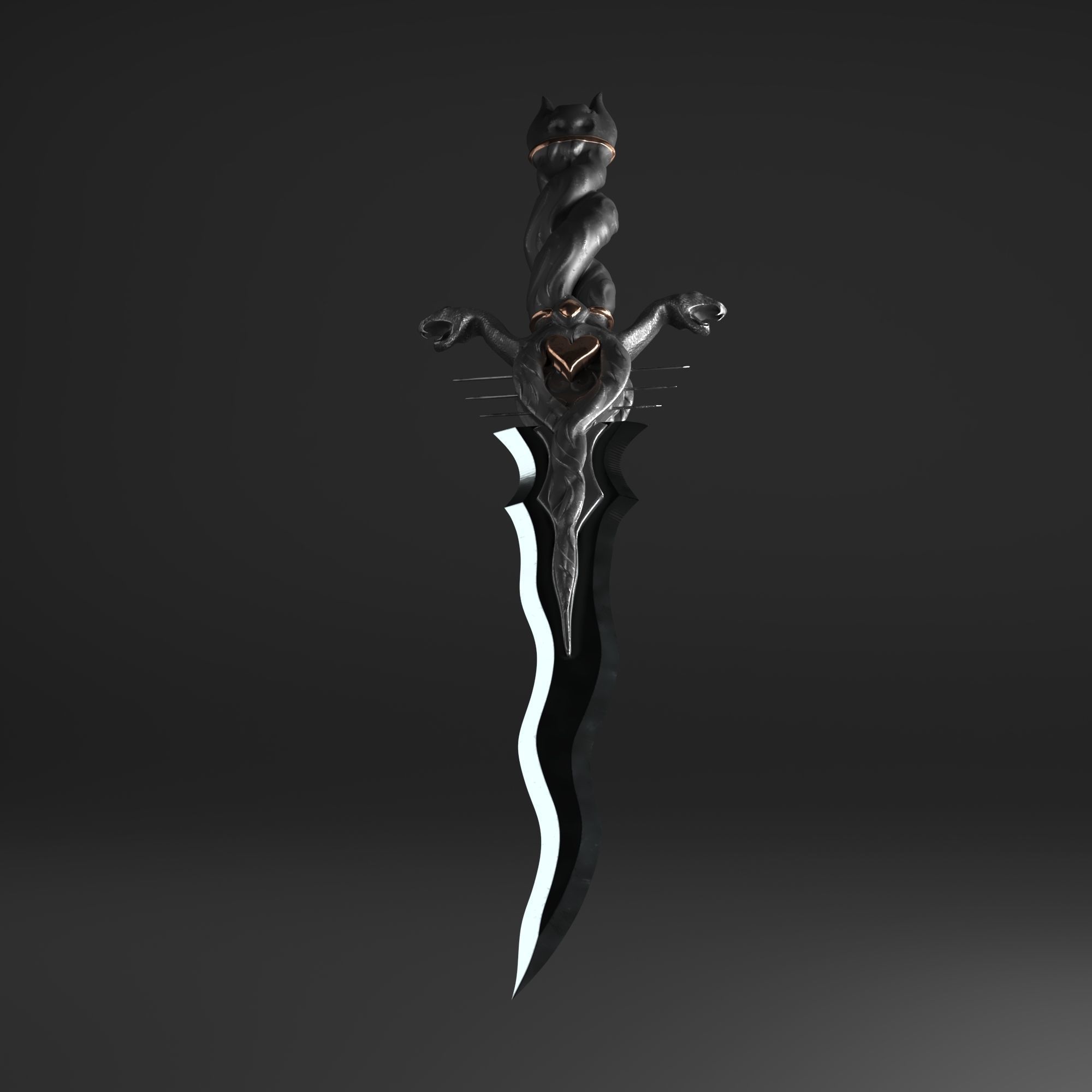Serpent Dagger free VR / AR / low-poly 3D model | CGTrader