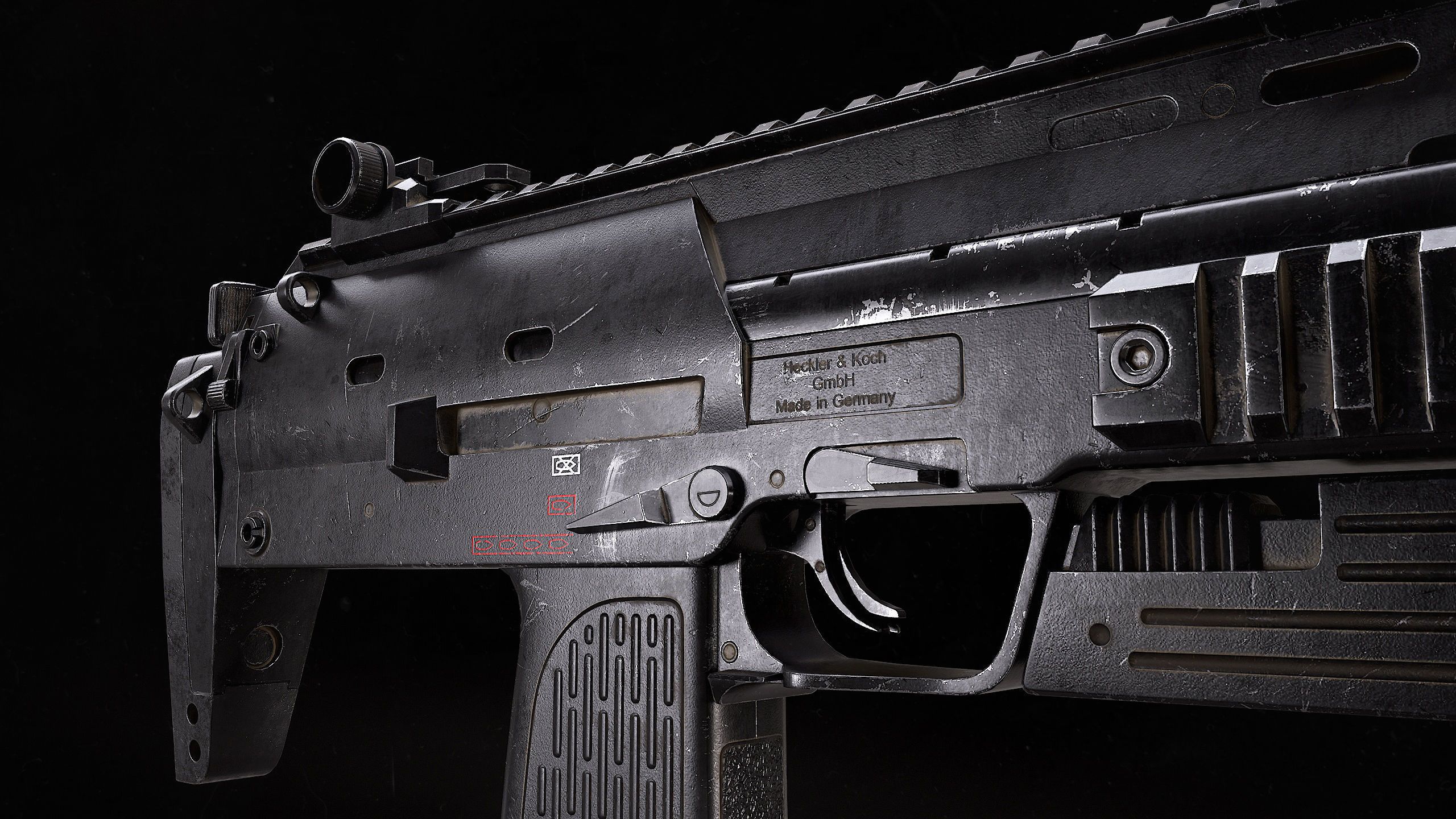 3D model Heckler Koch MP7 A1 VR / AR / low-poly | CGTrader